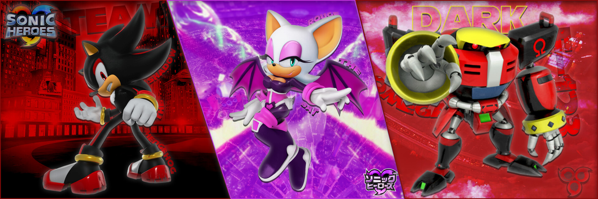 ArtStation - Team Dark - Sonic Heroes Banner