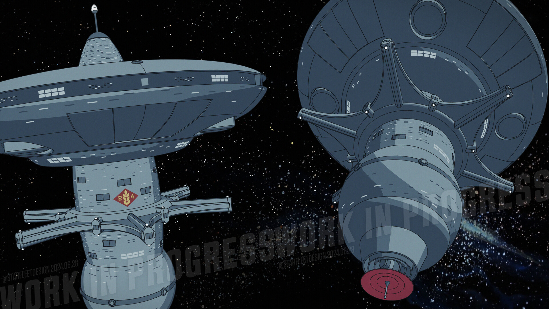 StarfleetDesign - Assorted 2.5D starships
