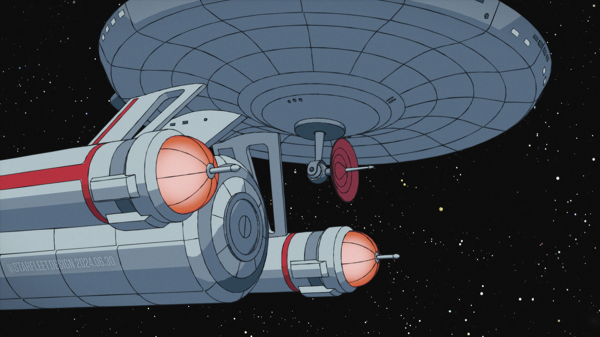 StarfleetDesign - Assorted 2.5D starships