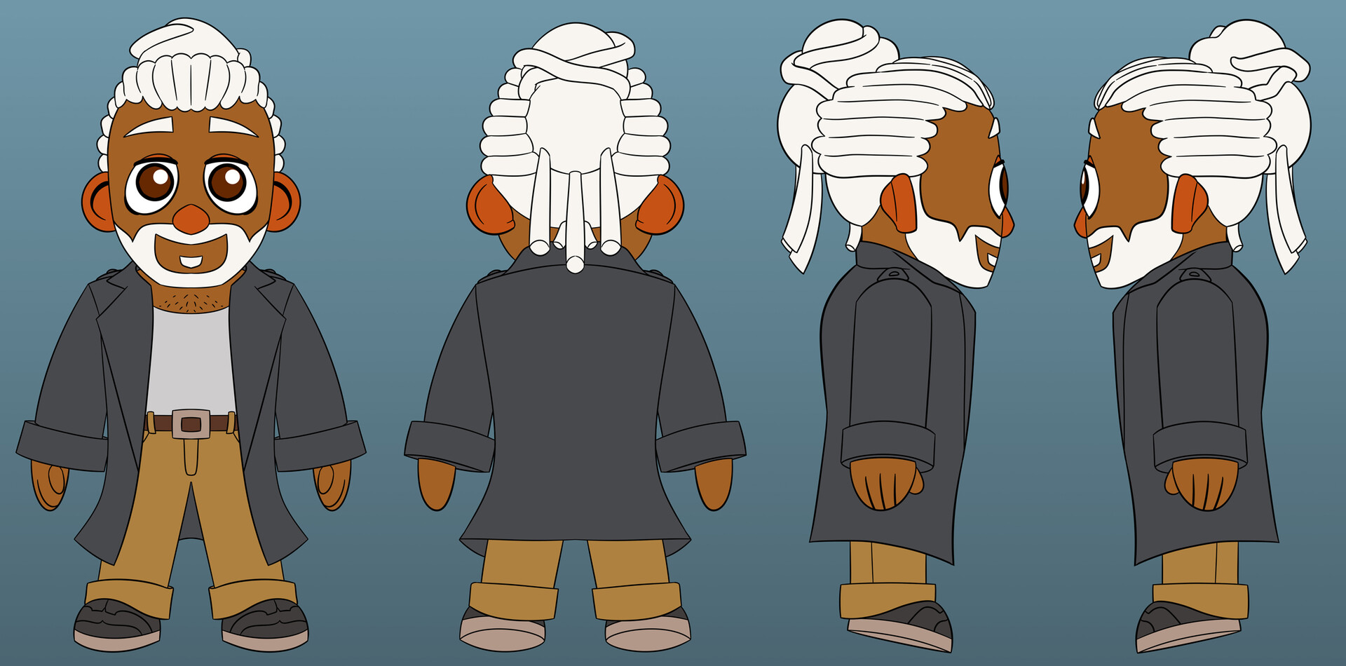 Justin Hall - Plushie Design Turnarounds