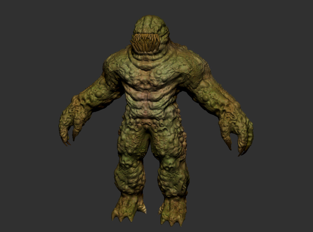 ArtStation - Huge parasite monster sculpt