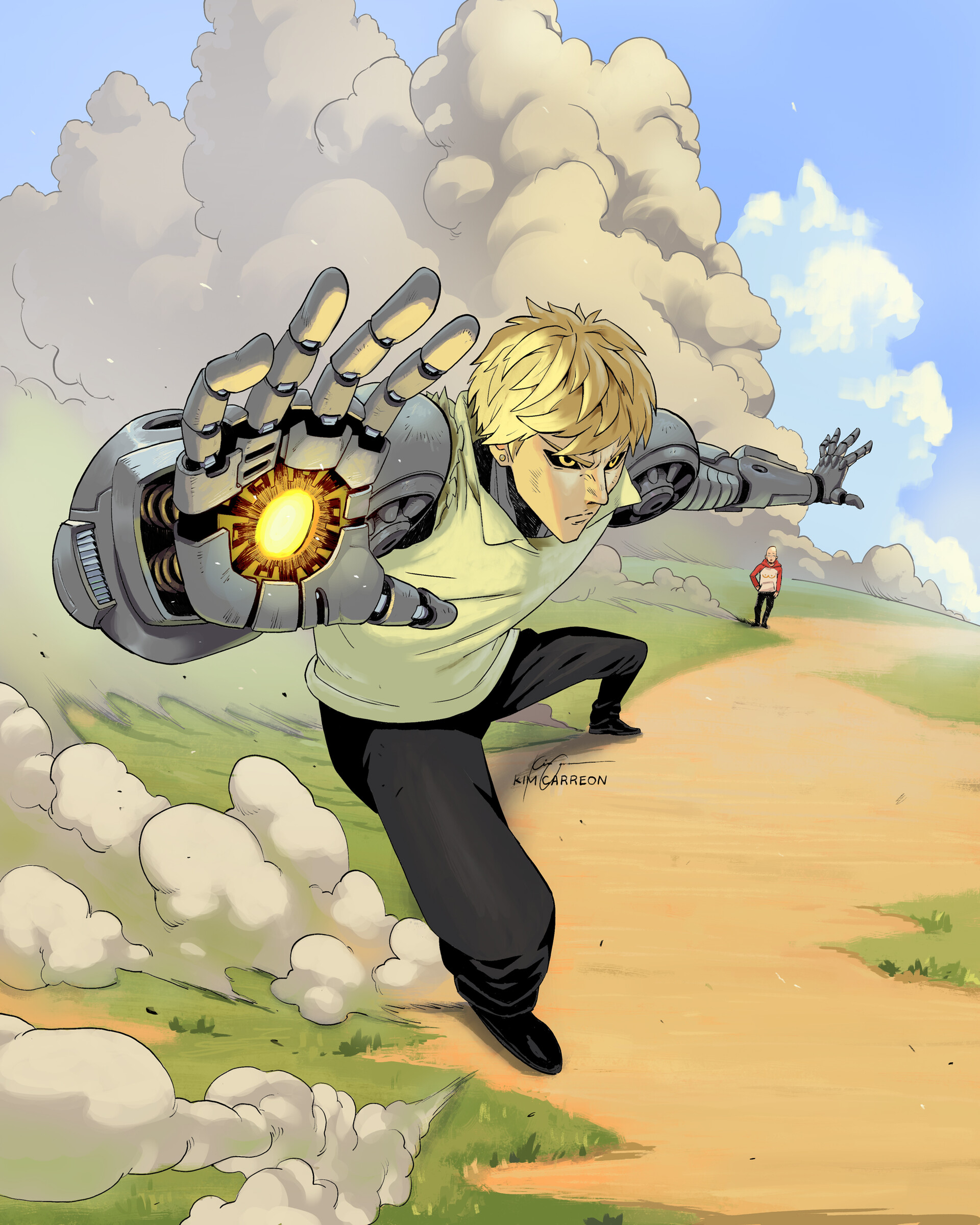 ArtStation - Genos from One Punch Man