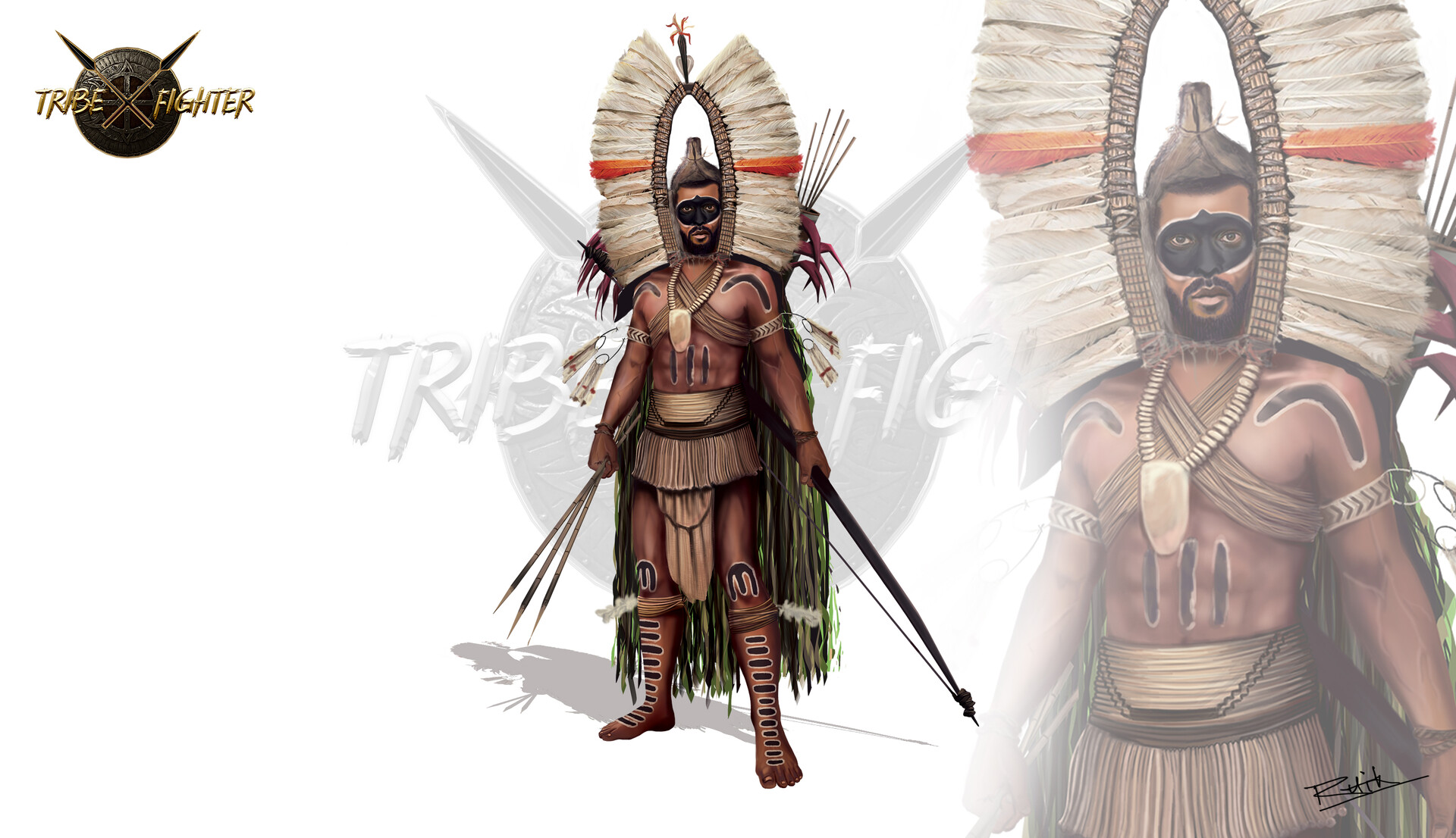 ArtStation - Tribe Fighter - Kaluli Tribe Fighter