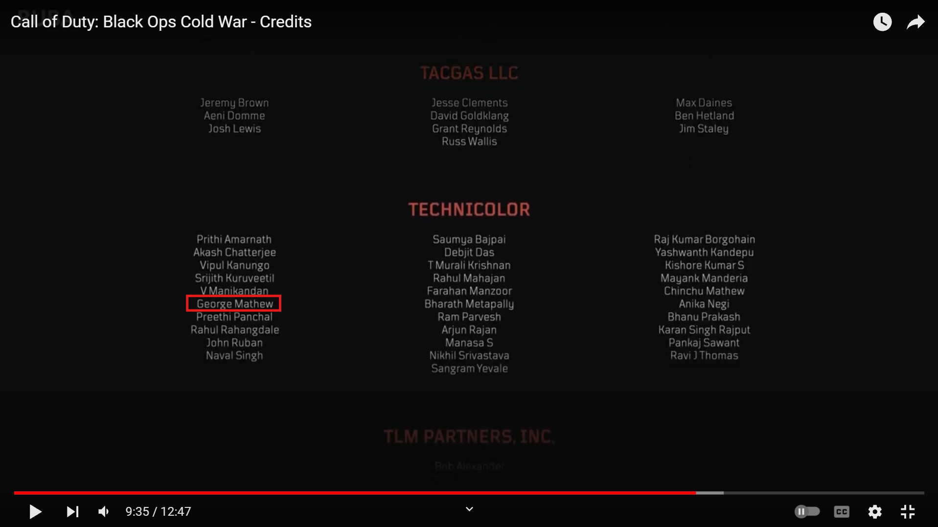 George Mathew - COD Assets