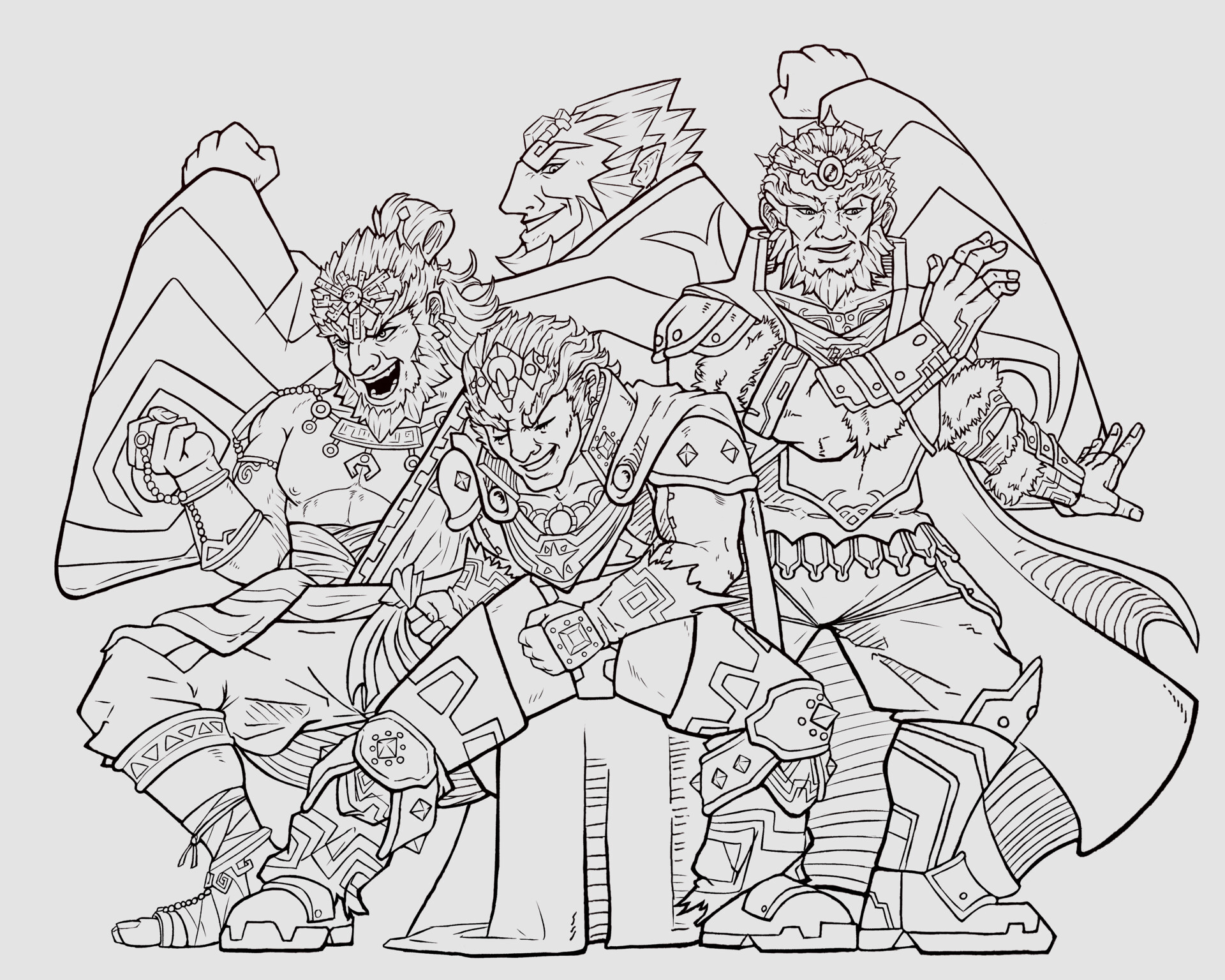 ganon coloring pages