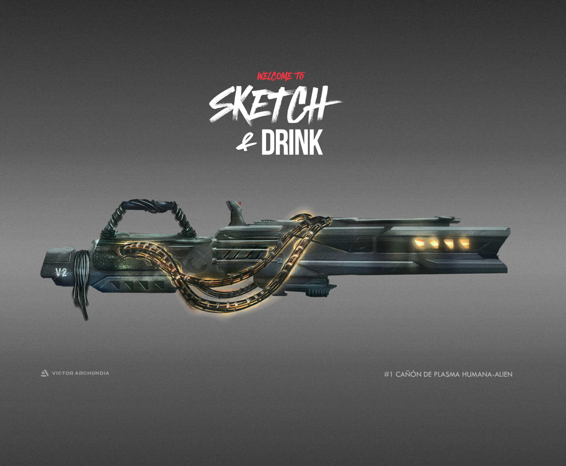 ArtStation - Human-Alien Plasma Cannon