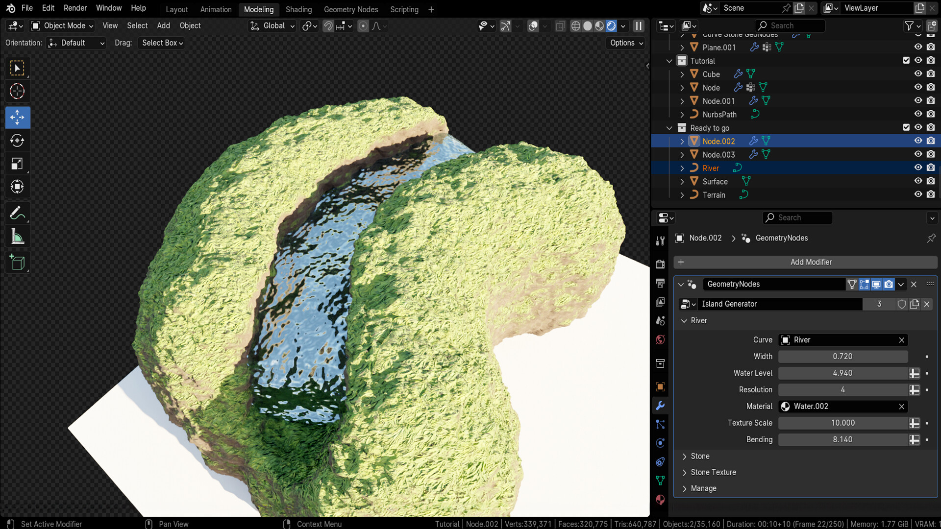 3D Tudor - Blender Geometry Node Terrain Generator