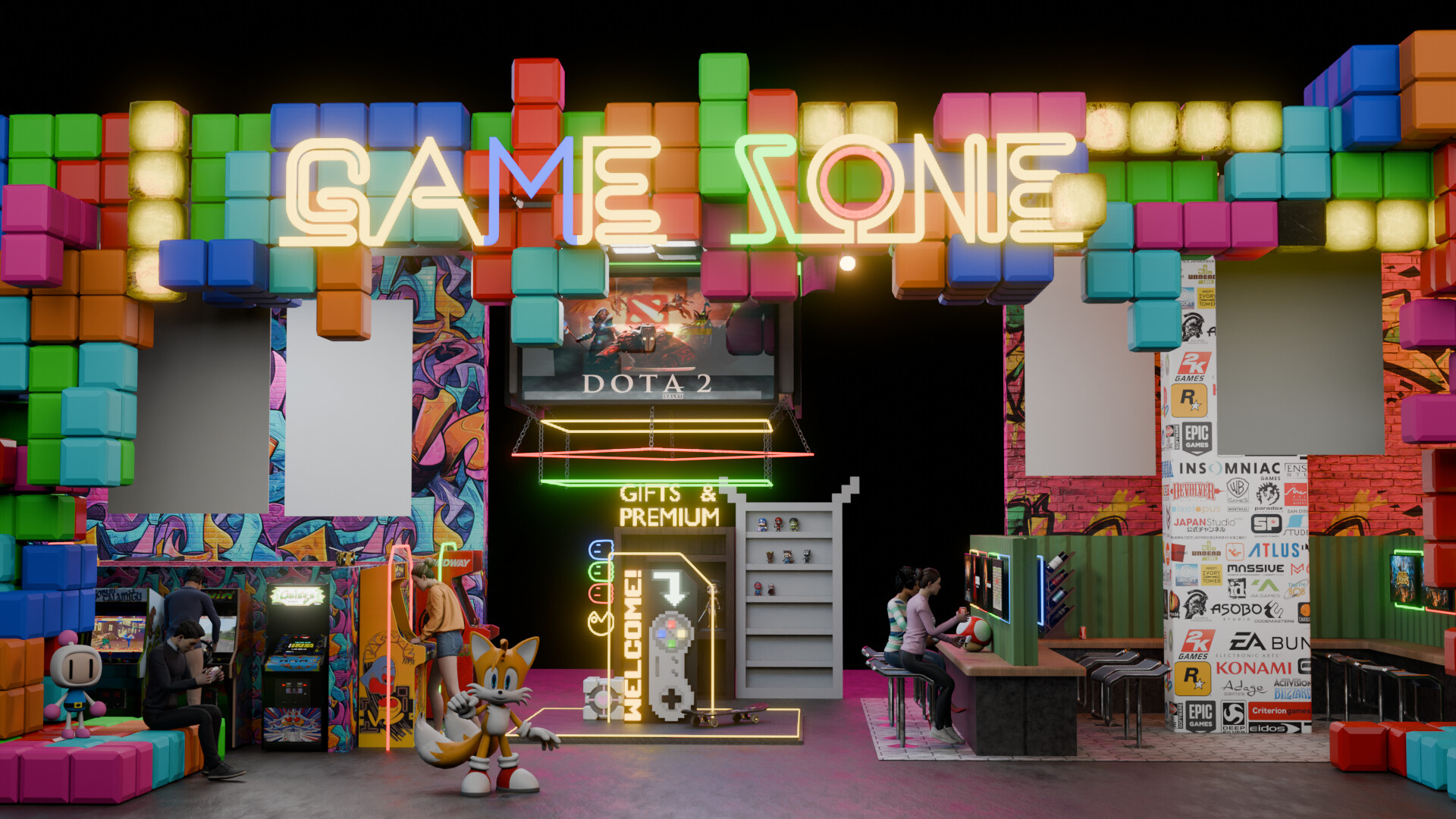 ArtStation - Gaming Zone Environment