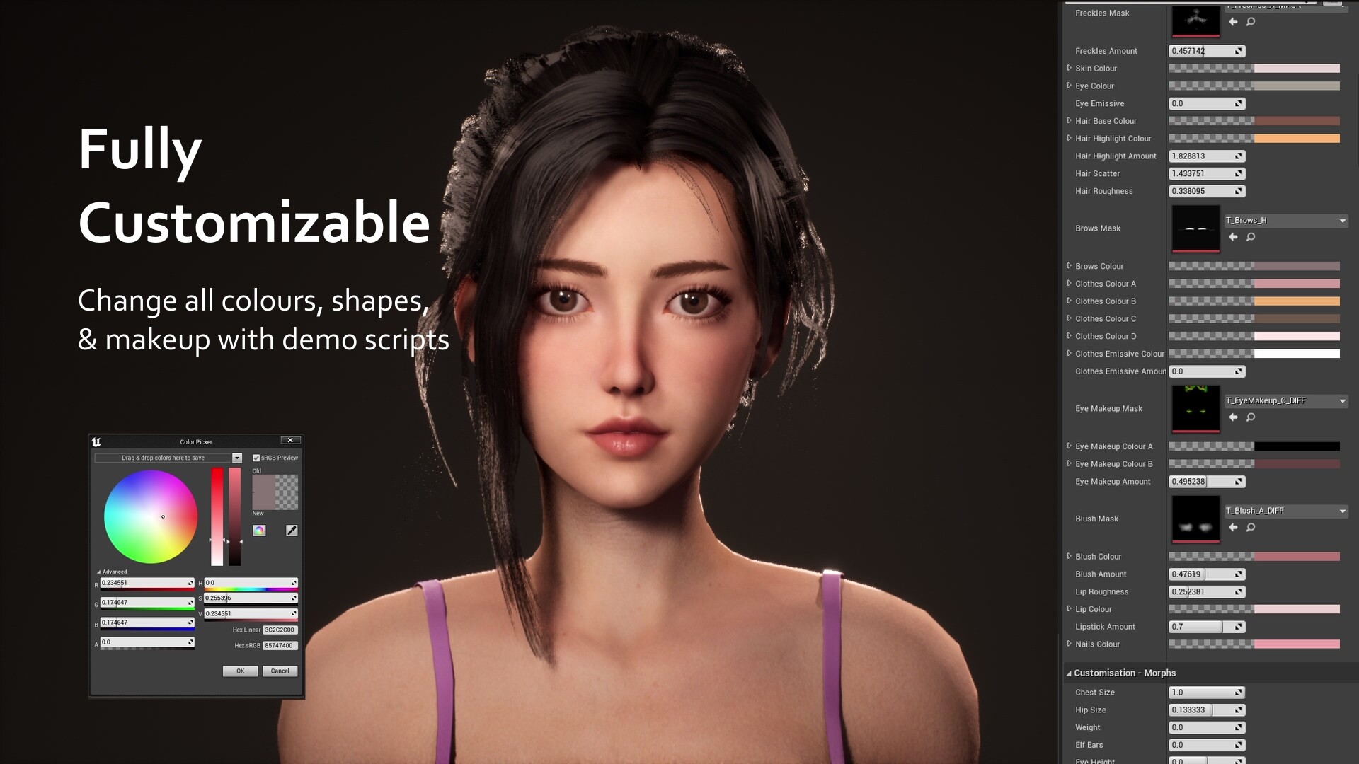 Xandra 3D - Naomi UE5 Game Character