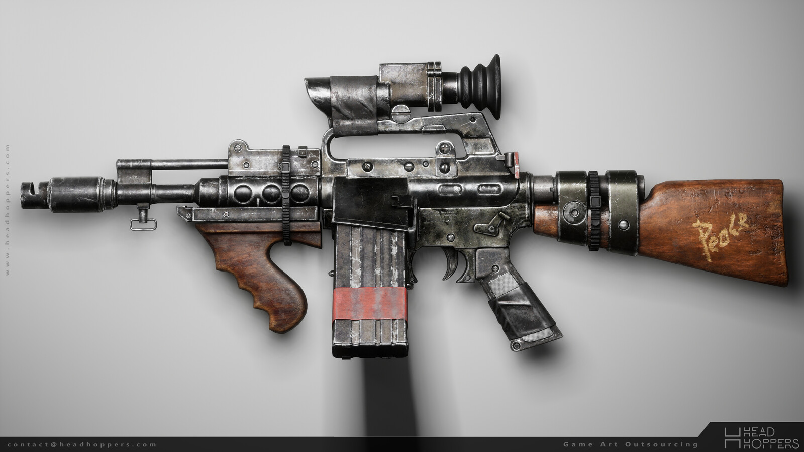 Head Hoppers Studios - Assault Rifle (Real time game ready model ...