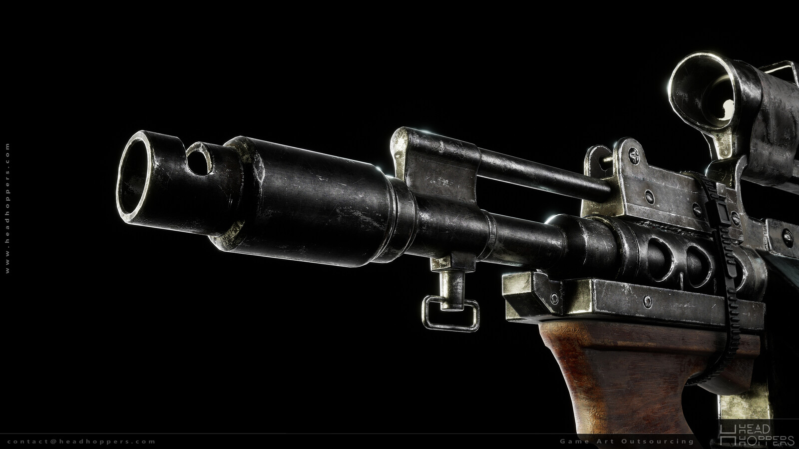 Head Hoppers Studios - Assault Rifle (Real time game ready model ...