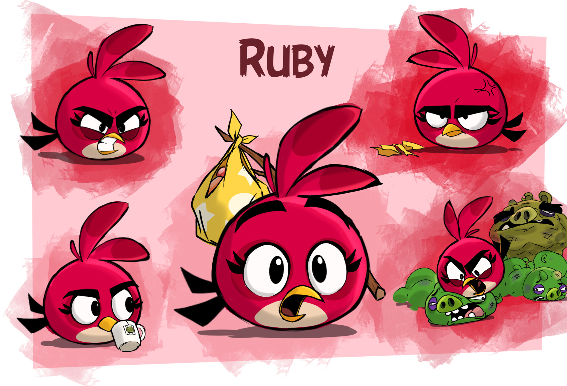 ArtStation - Angry Birds - Ruby