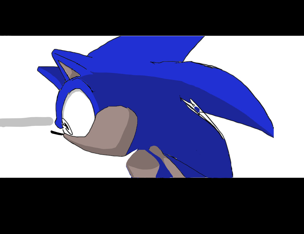 ArtStation - Closeup shot of ソニック SONIC In White space-time