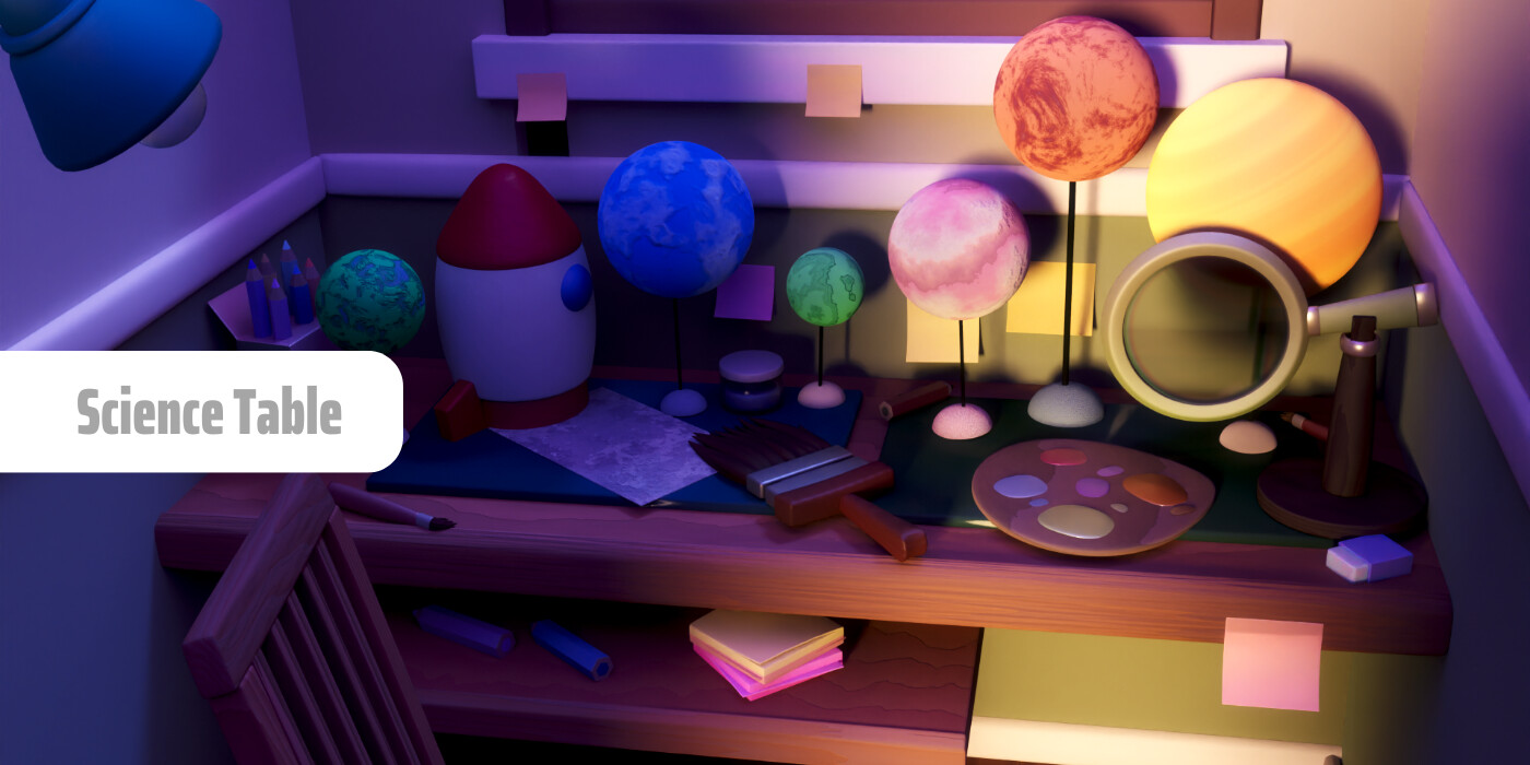 ArtStation - Science Table