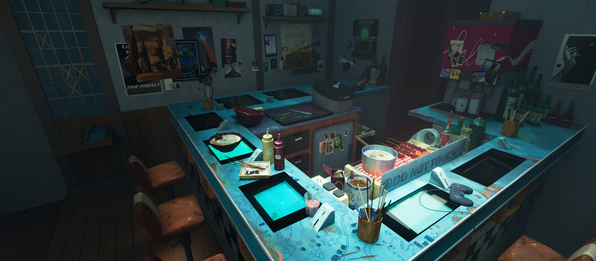 ArtStation - Retro Bar