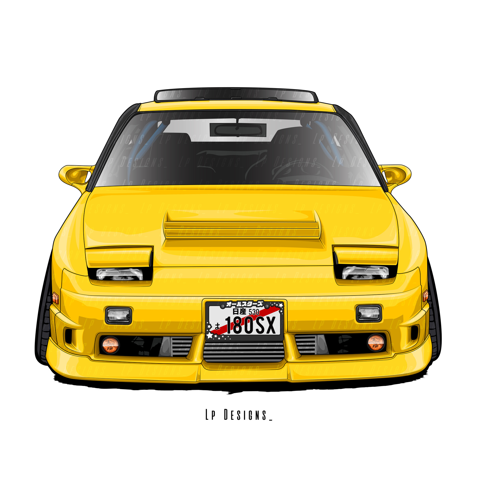 ArtStation - Nissan 180Sx (Silvia S13)
