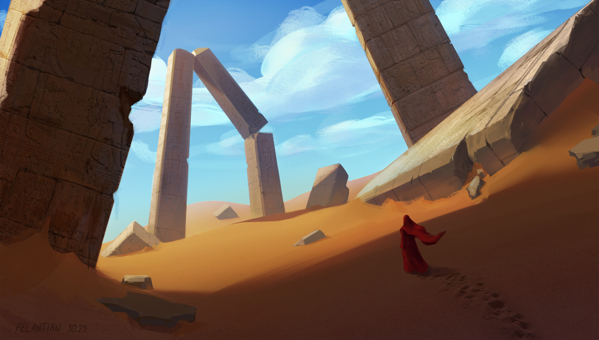 ArtStation - Desert Ruins