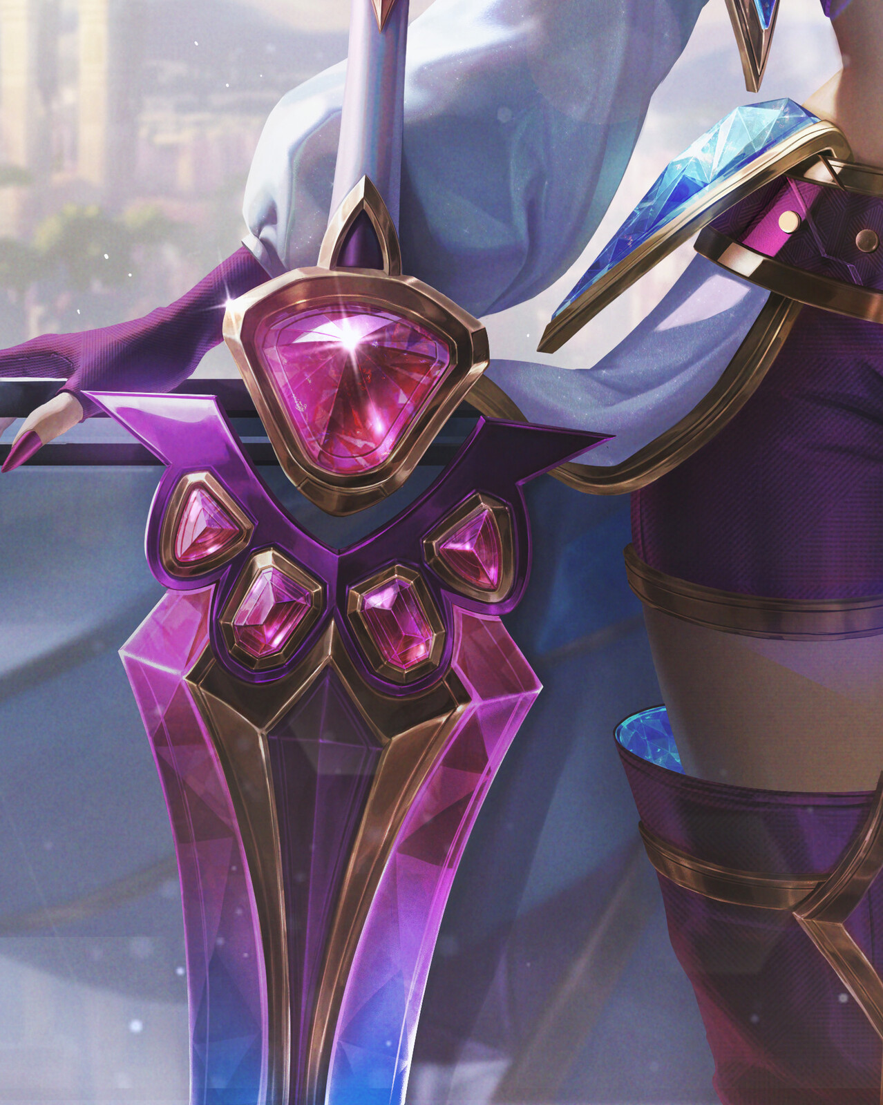 Ina Wong - Prestige Anima Squad Leona - League of Legends Splash Art