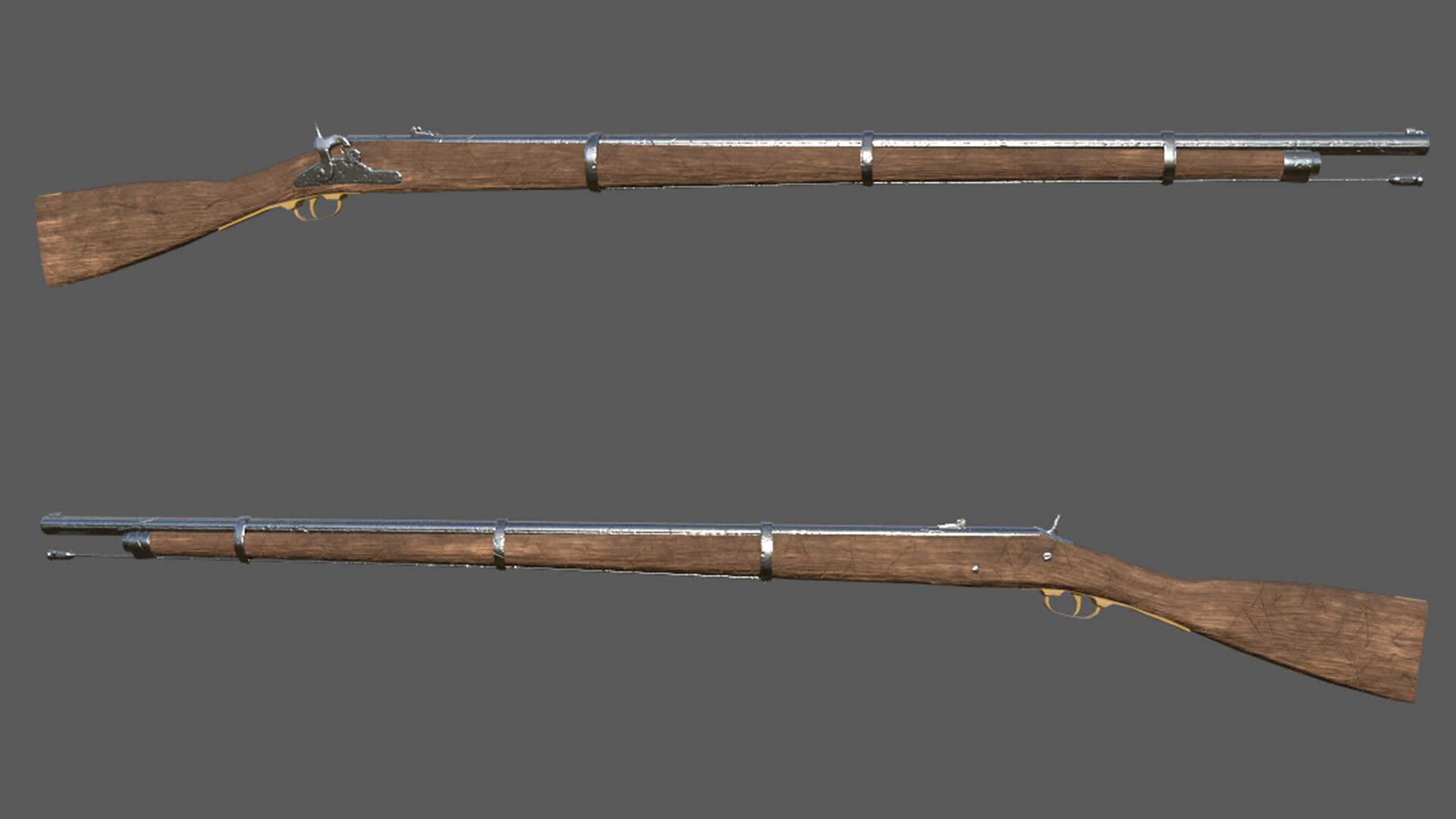 ArtStation - 3D_Gaming_Assets_Gun_Springfield-1863