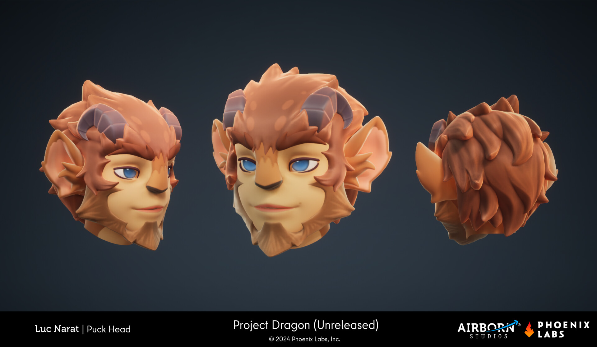 Airborn Studios - Project Dragon - Character Heads Faun