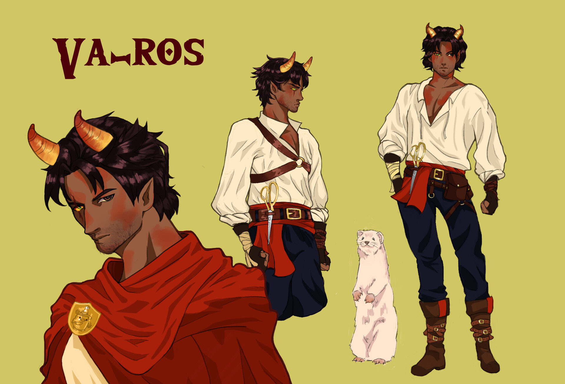 ArtStation - Va-ros oc concept sheet