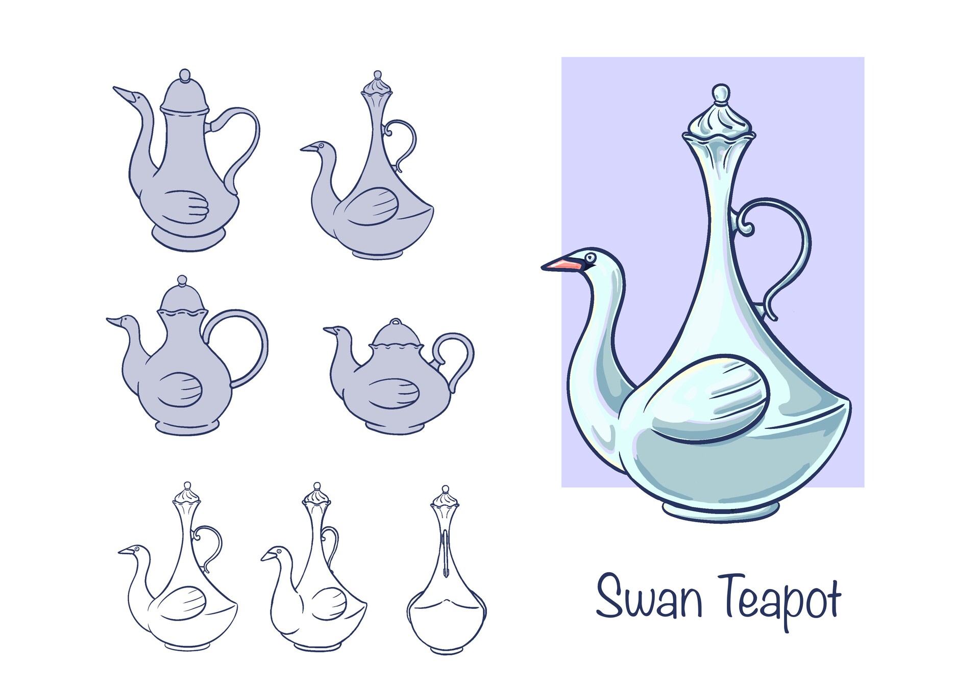ArtStation - Swan Teapot