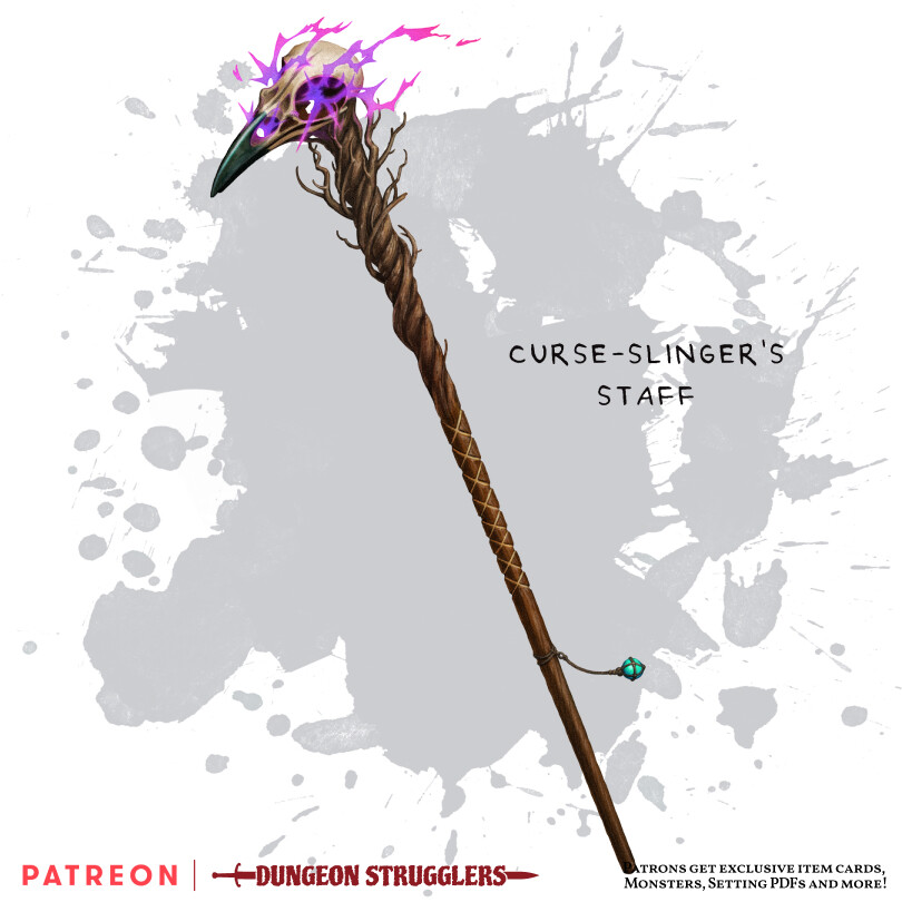 ArtStation - Curse-Slinger's Staff
