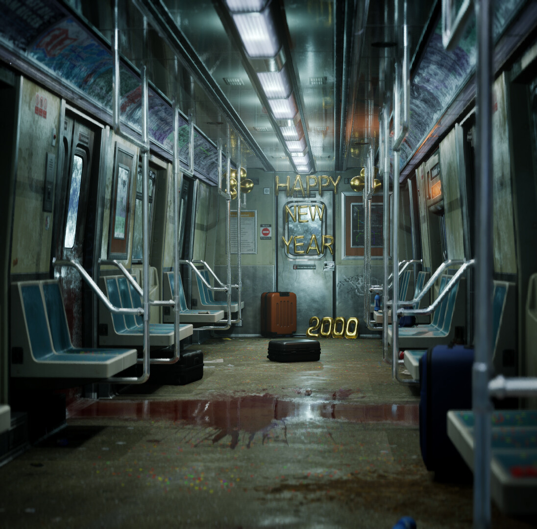 ArtStation - New years but the last, Subway | 3D Scene | Unreal