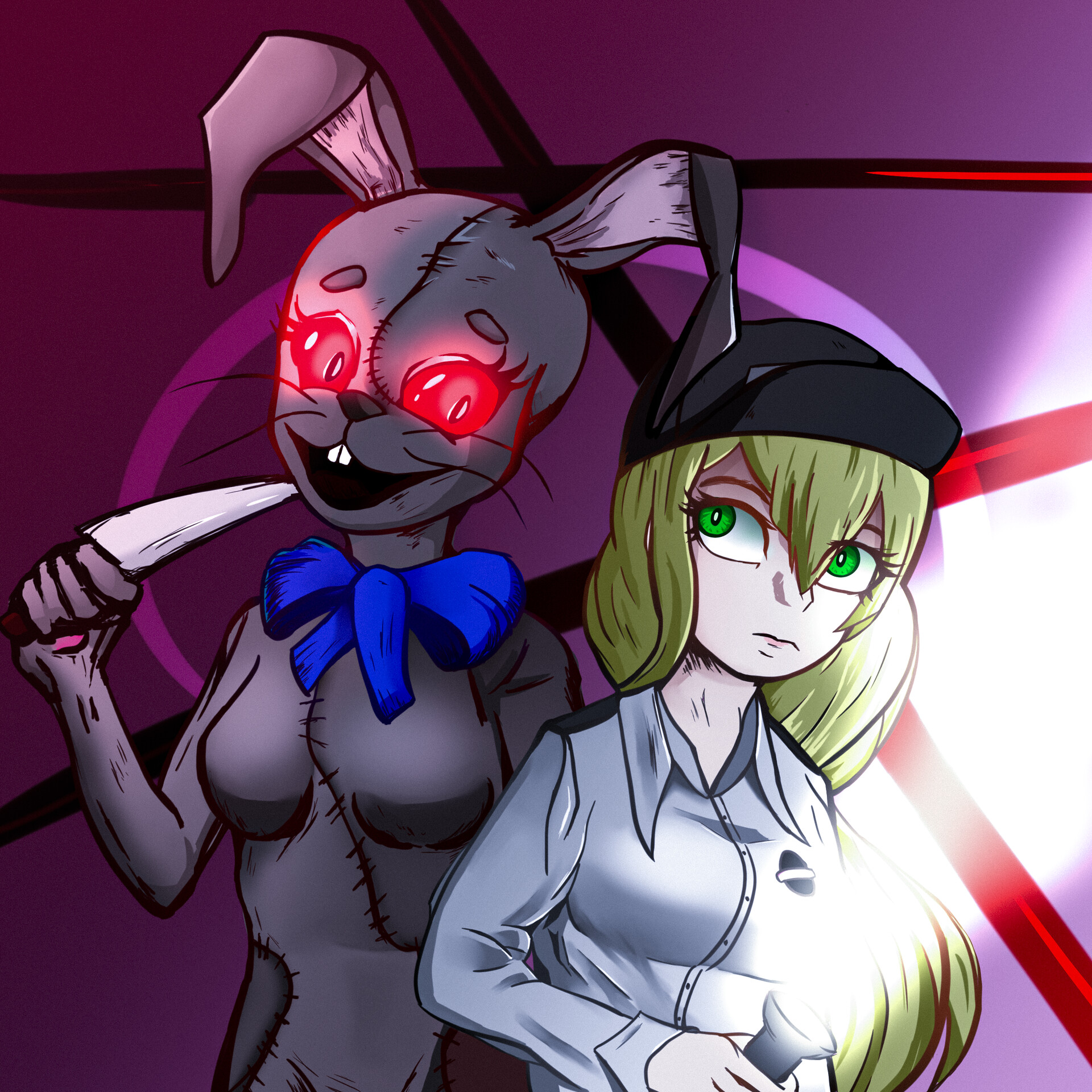 ArtStation - Vanny and Vanessa | FNAF 9