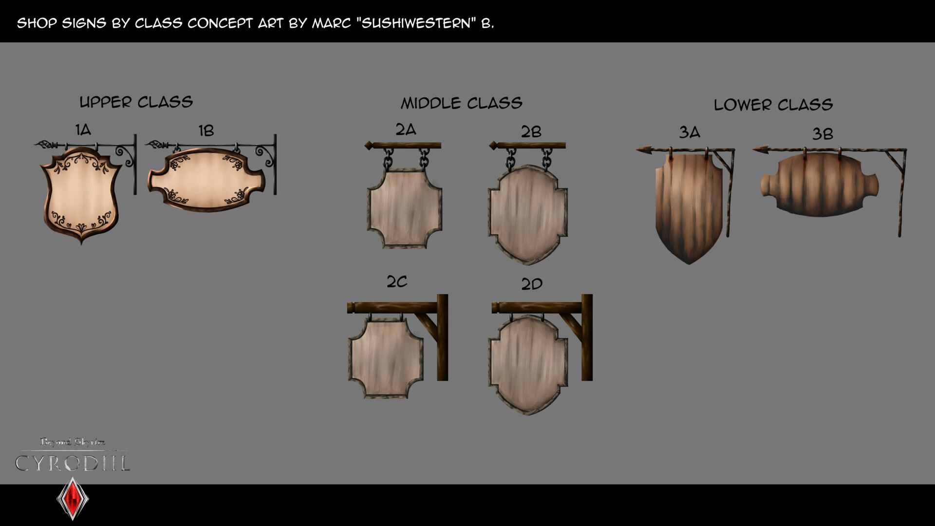ArtStation - Beyond Skyrim: Cyrodiil — Shop Signs