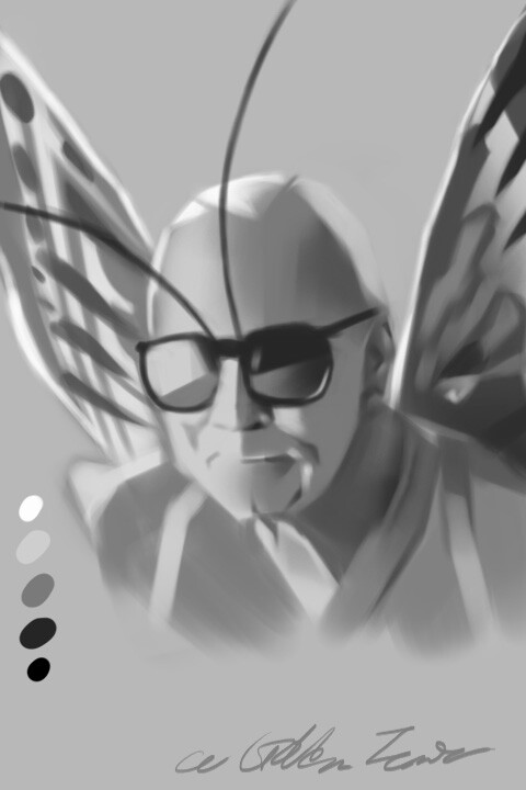 ArtStation - Old butterfly man