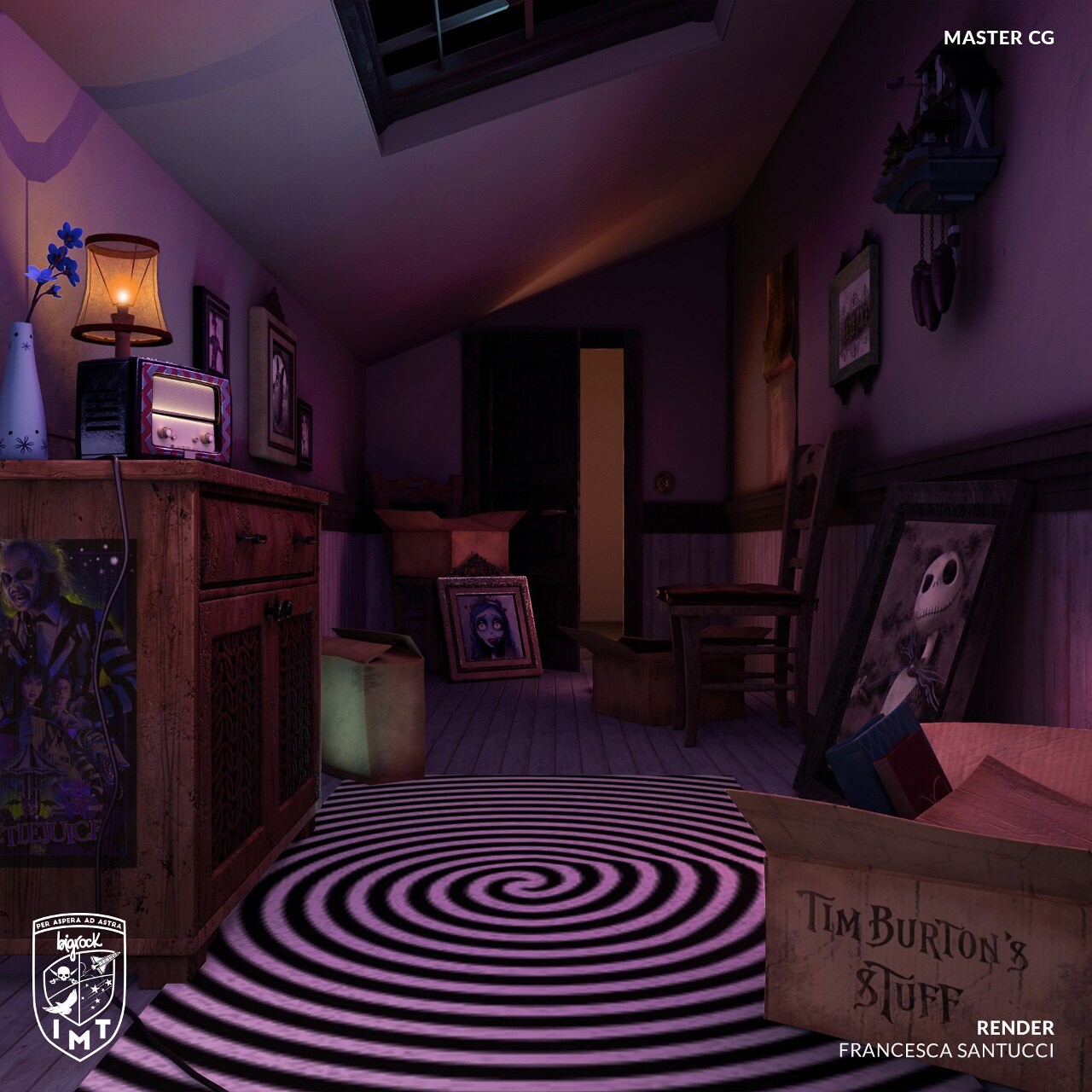 ArtStation - Tim Burton's Room