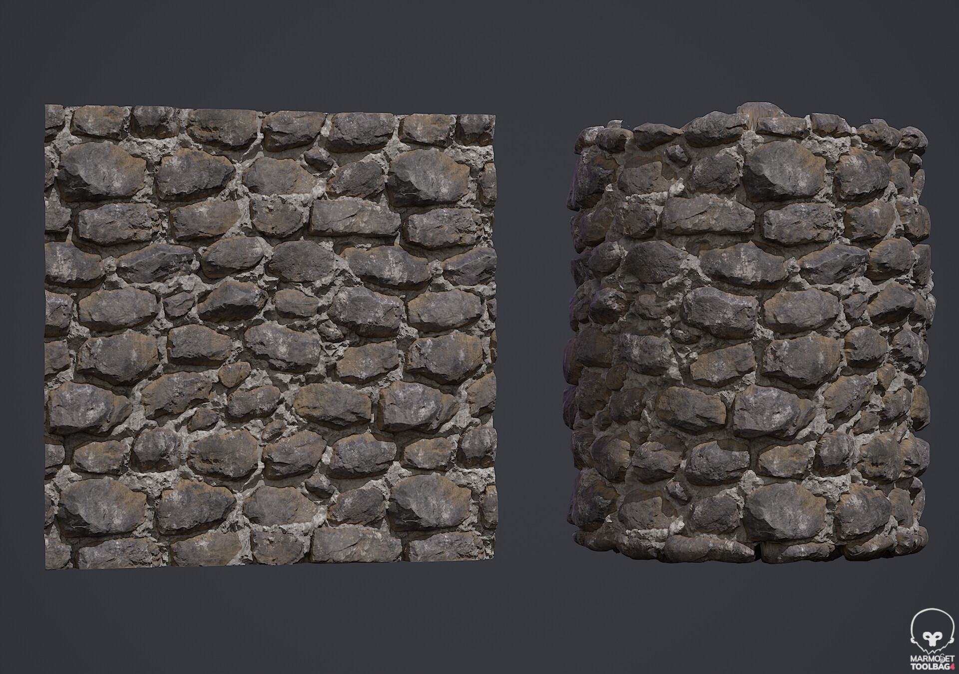 ArtStation - Old Stone Wall 01