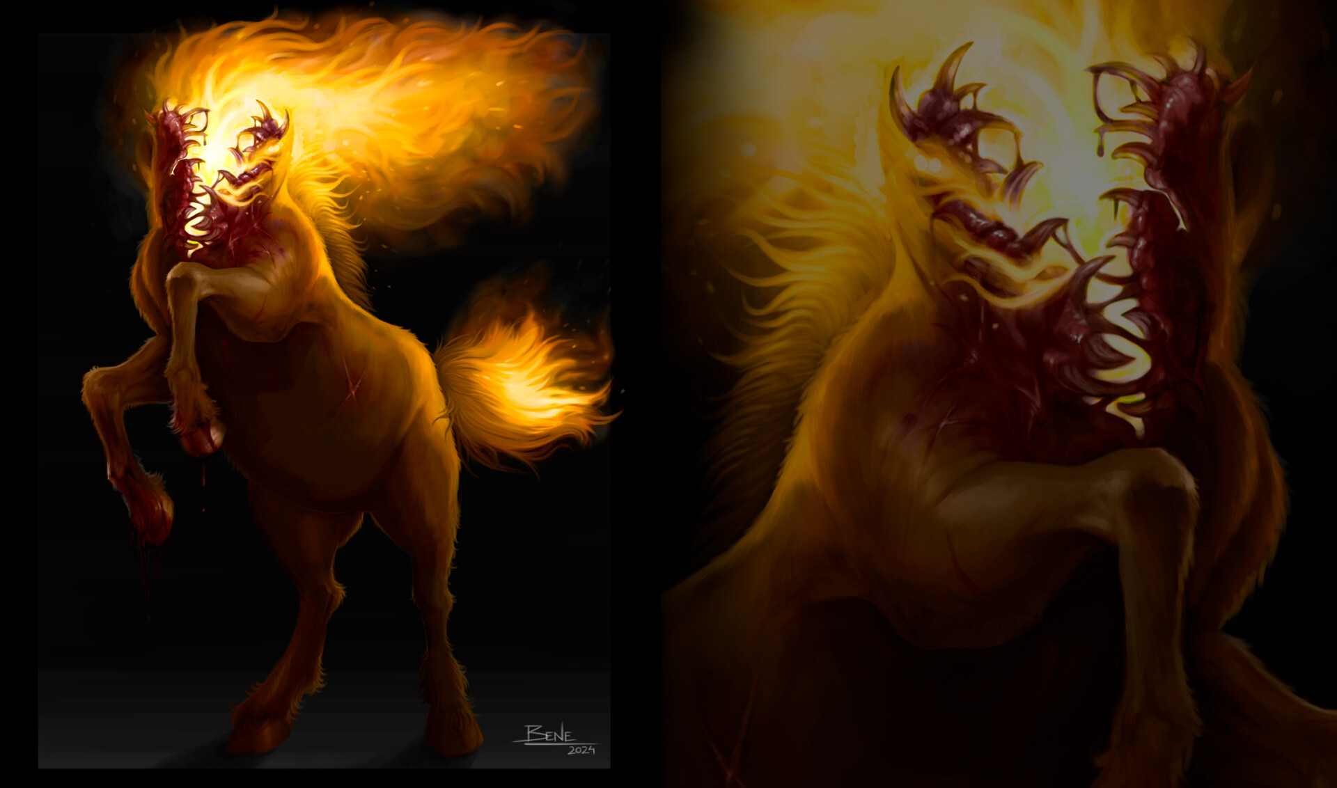 ArtStation - Creature Concept - The Headless Mule