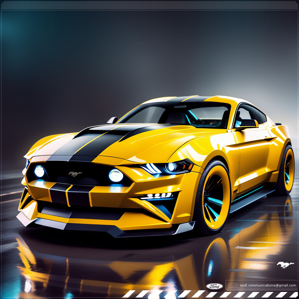 ArtStation - Ford Mustang Concept car