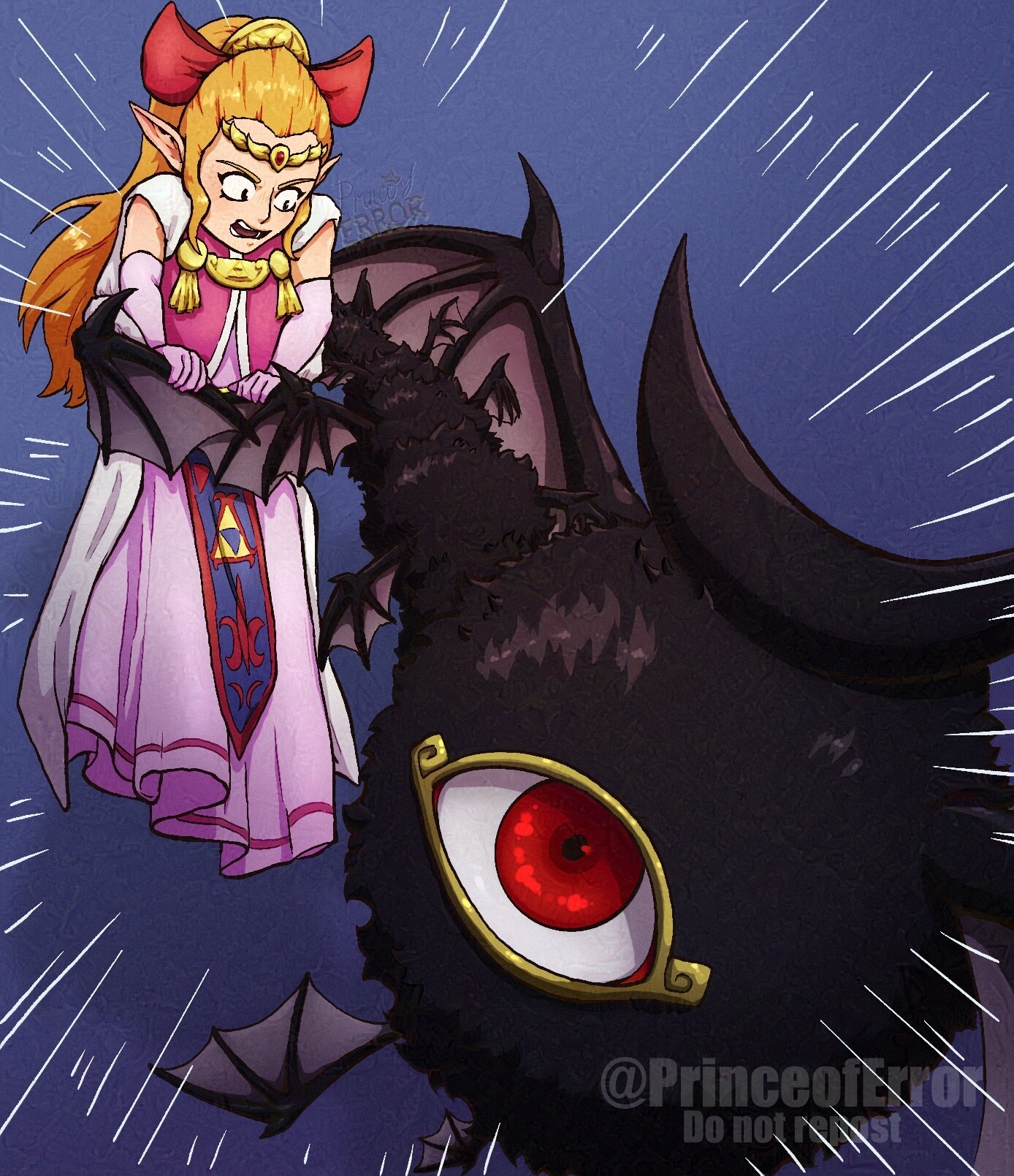 ArtStation - Illustration of Vaati and Princess Zelda from The Legend of Zelda Four Swords ...