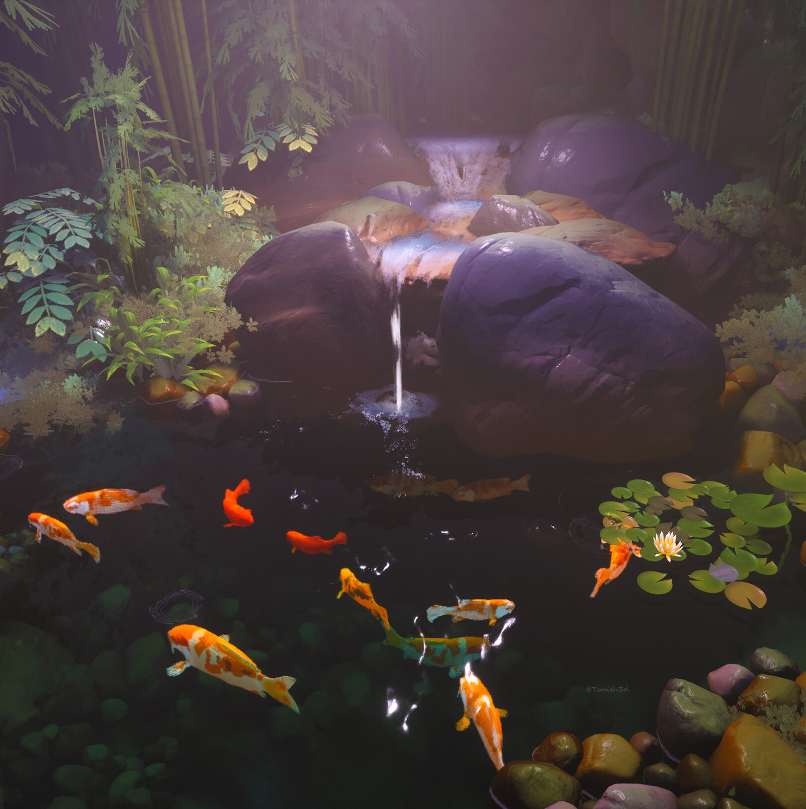 ArtStation - Koi Pond in Unreal 5