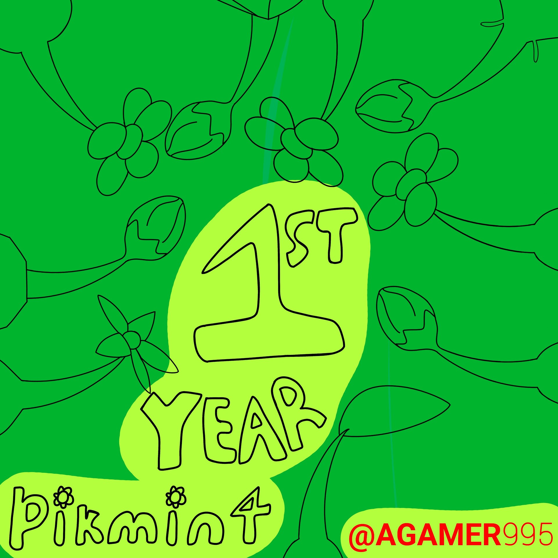 Adam Williams - Pikmin 4 First Anniversary Drawing
