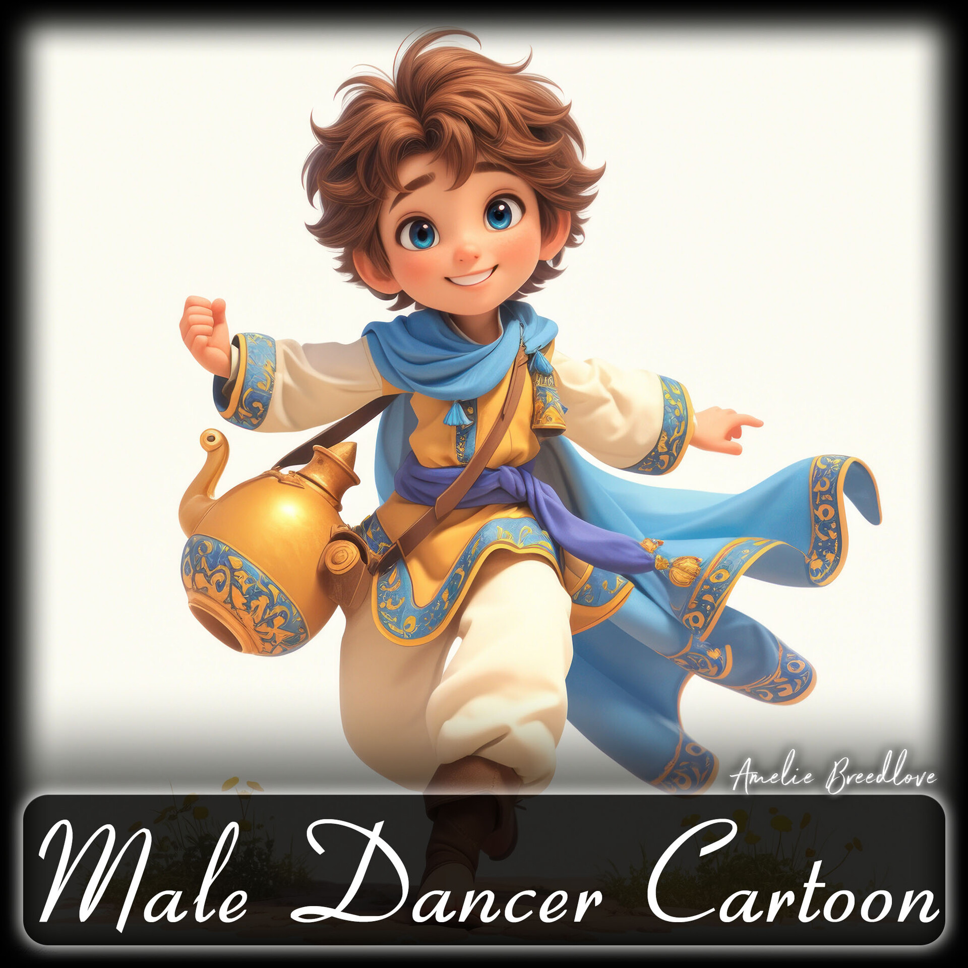 ArtStation - 200 Male Dancer Cartoon (Full Body) Reference Pack | 4K | v.68