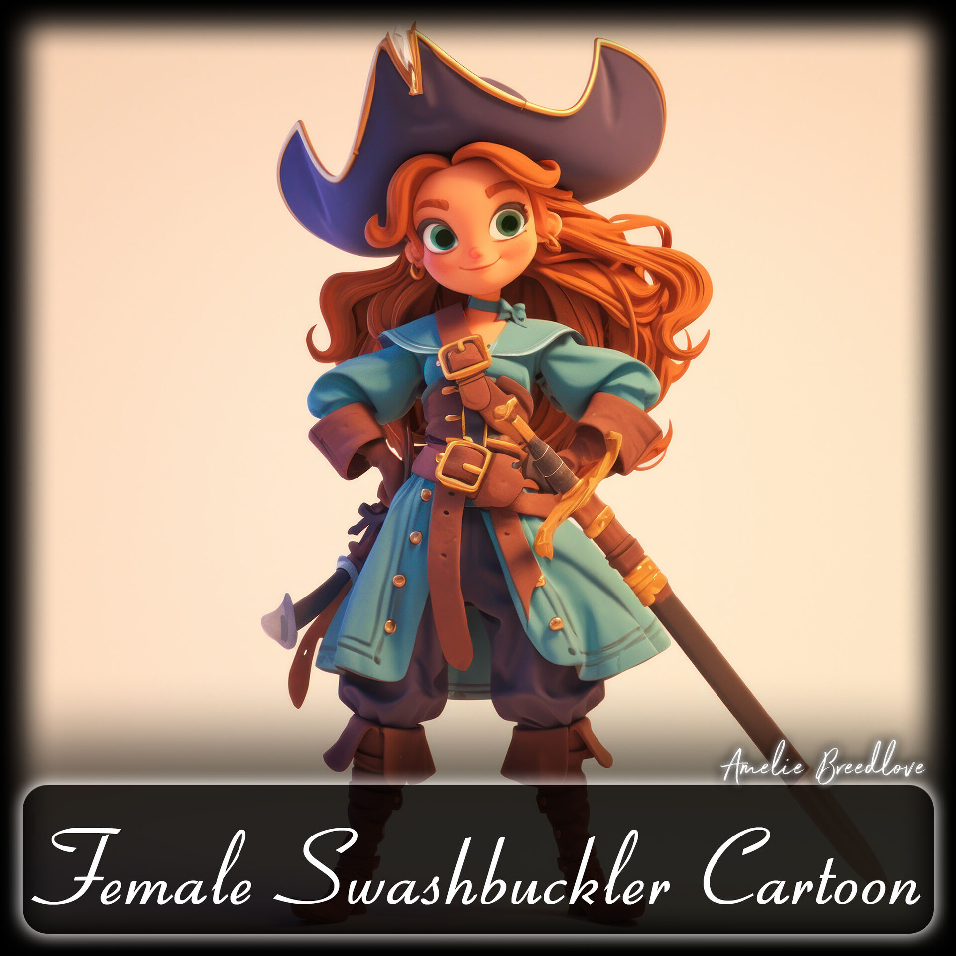 ArtStation - 200 Female Swashbuckler Cartoon (Full Body) Reference Pack ...