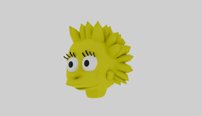 ArtStation - ADCHR Lisa Simpson Head