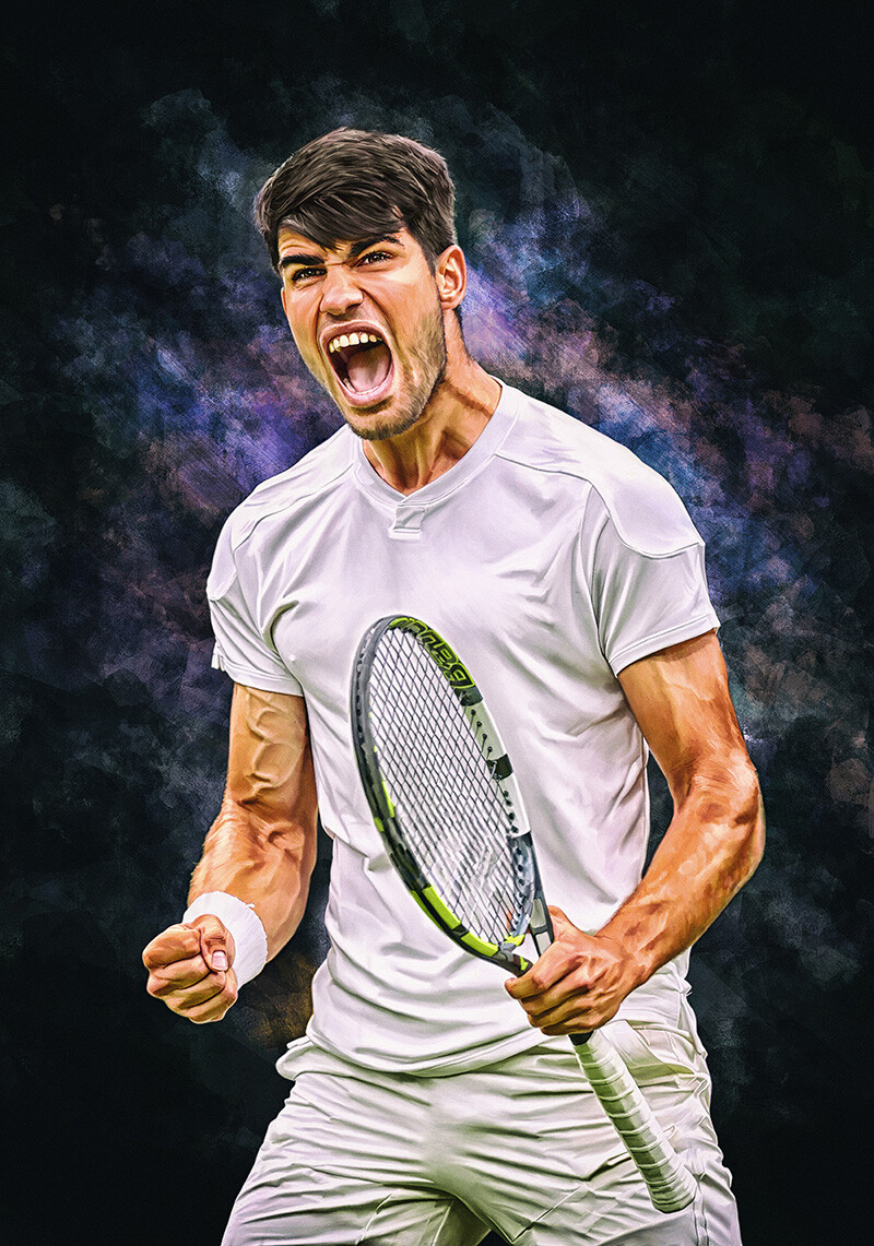 Sam Brannan - Carlos Alcaraz of Spain Wimbledon 2024 champion roar ...