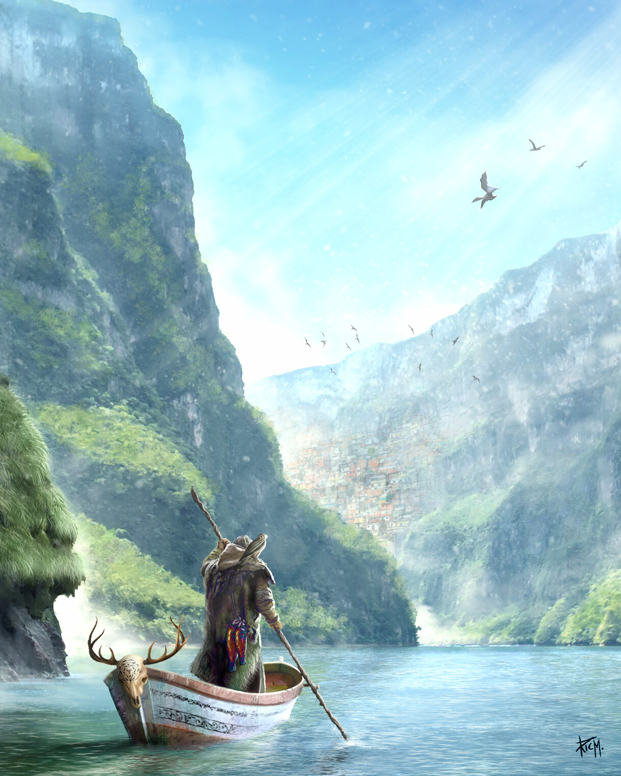 ArtStation - Fishing Day at Synke Canyon