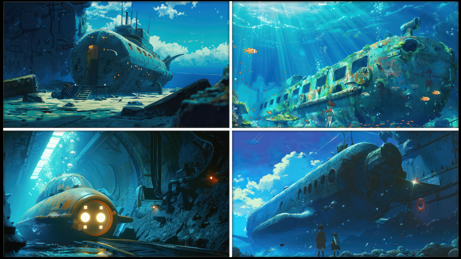 Ferial Concept - 🔹210 Underwater Exploration - Anime Concept Reference ...