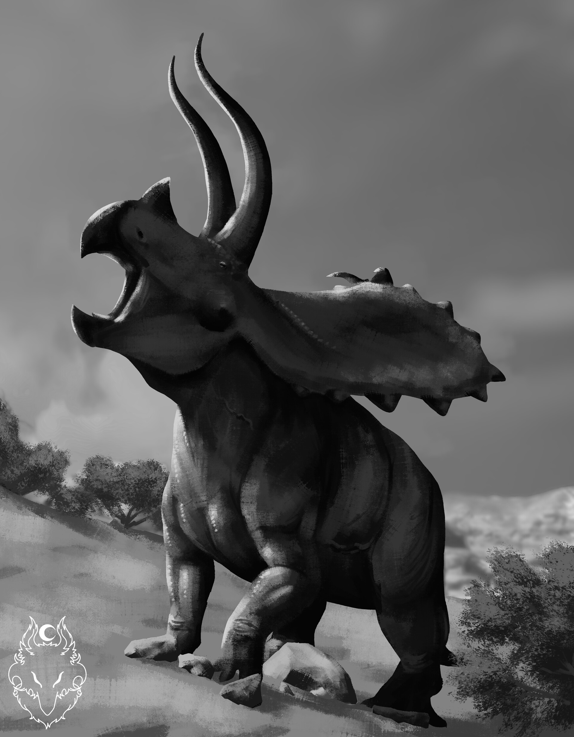 ArtStation - Pentaceratops Paleoart