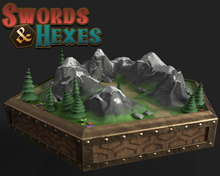 ArtStation - Swords & Hexes Nature Tiles