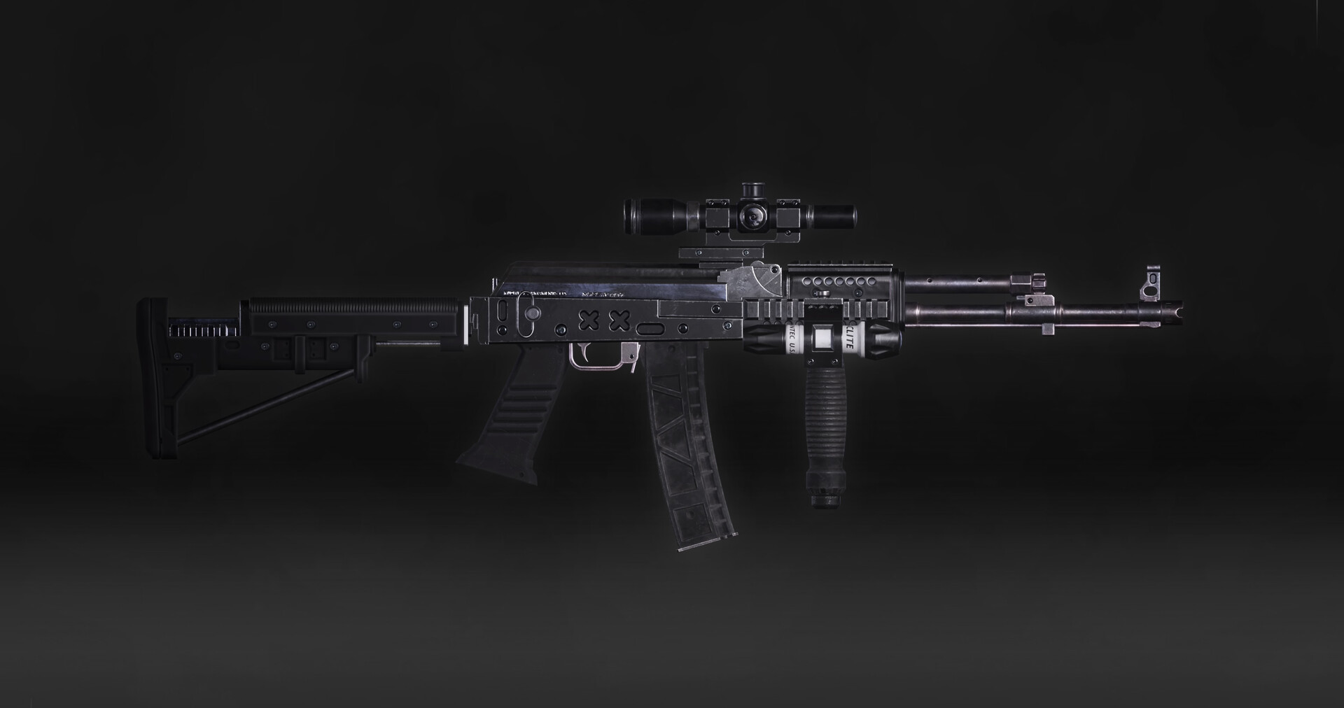 ArtStation - Ak-337 Modular Rifle from Concept Art References