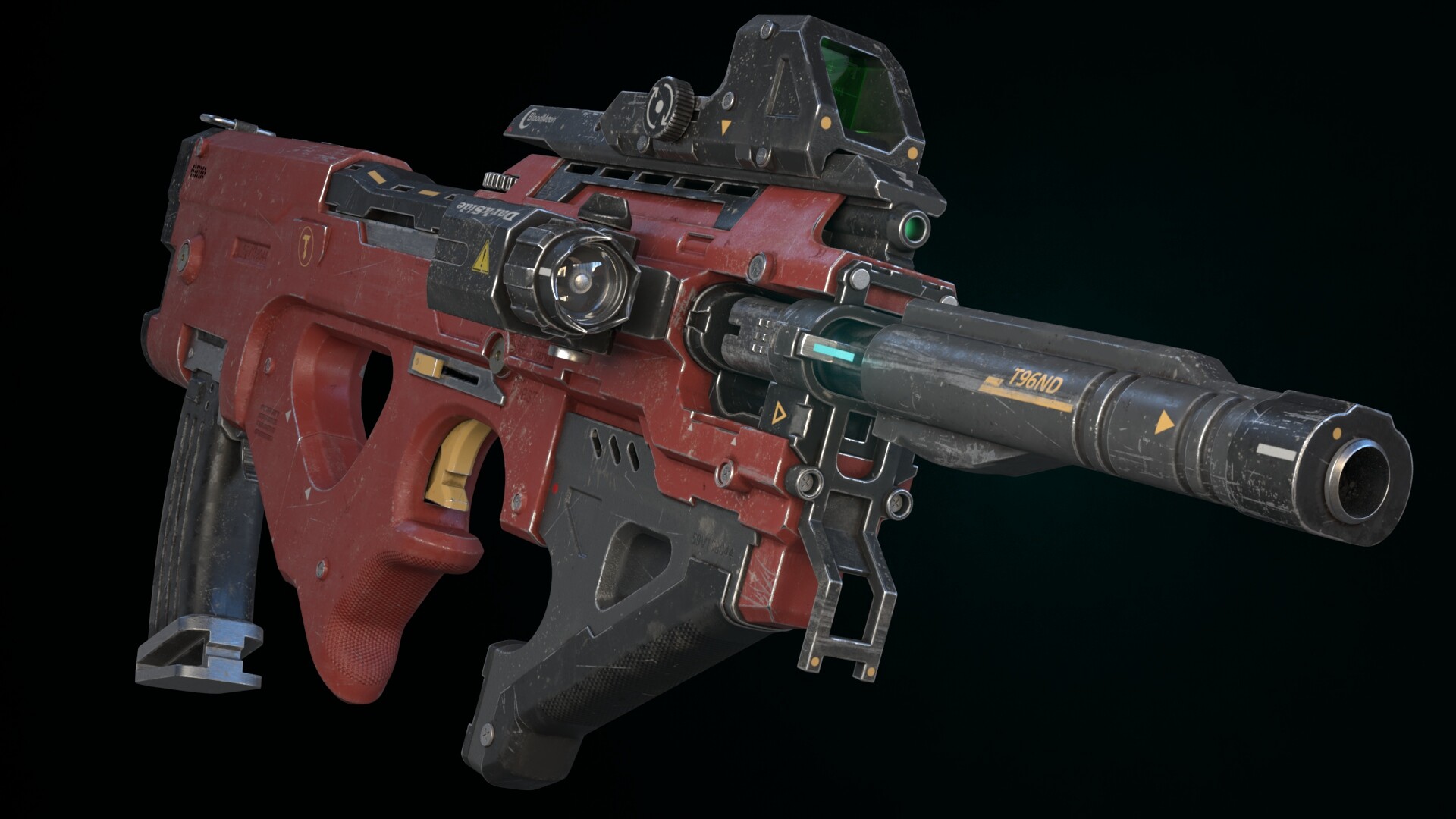 ArtStation - Scifi Gun - Section D