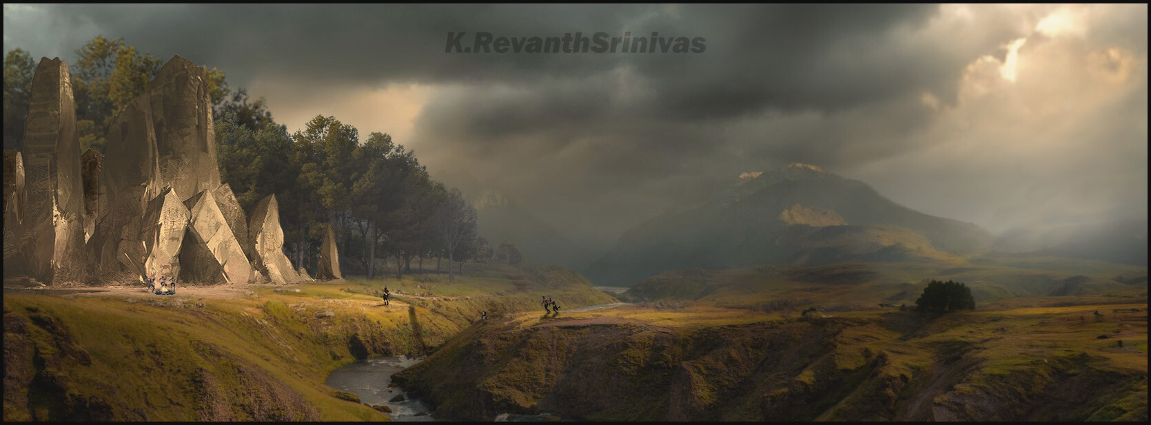 ArtStation - Caveman House Landscape