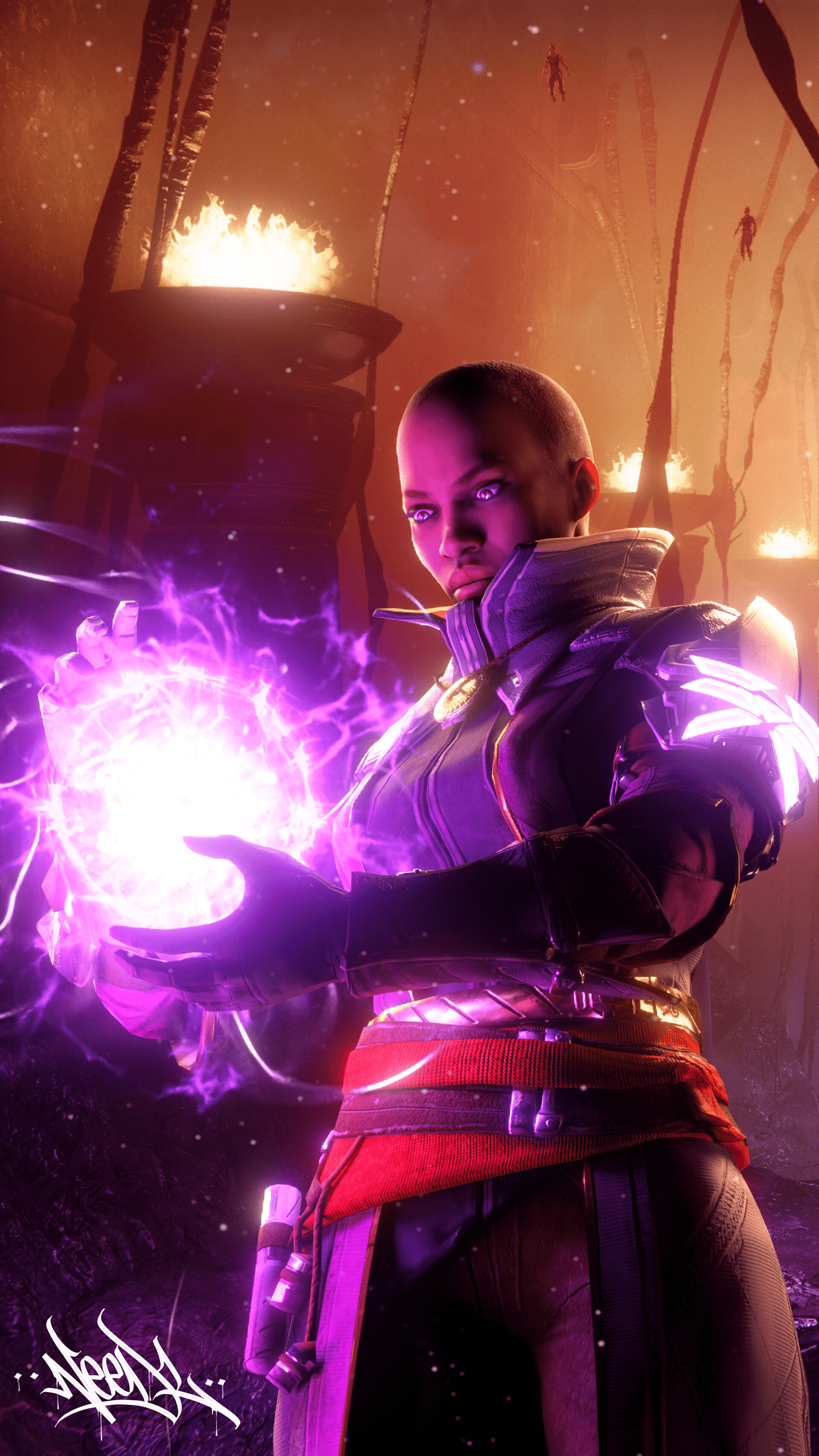 ArtStation - Ikora Rey D2 Close-Up Art